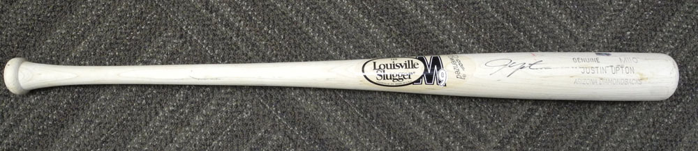D-backs Charity Auction: Justin Upton Autographed Bat | MLB Auctions