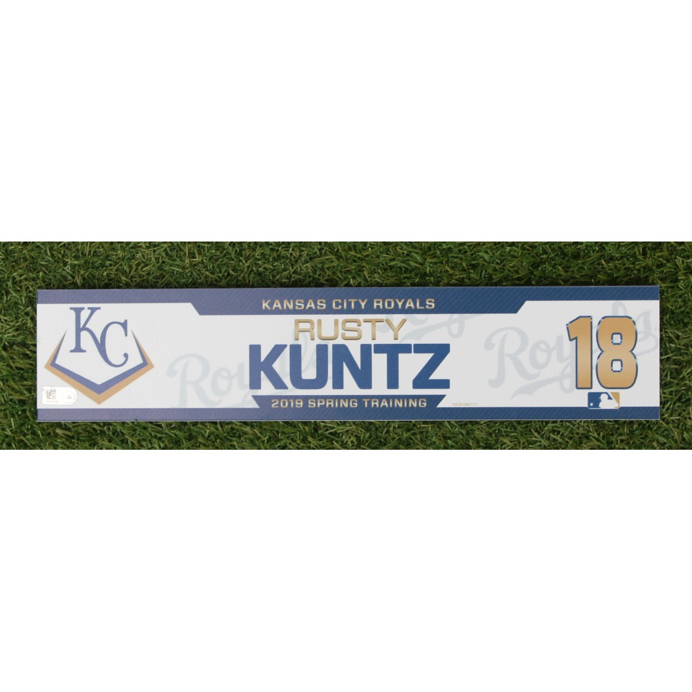 Team-Issued Spring Training Locker Tag: Rusty Kuntz | MLB Auctions