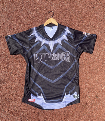 Spencer Henson -Autographed Marvel Black Panther Jersey | MiLB Auctions
