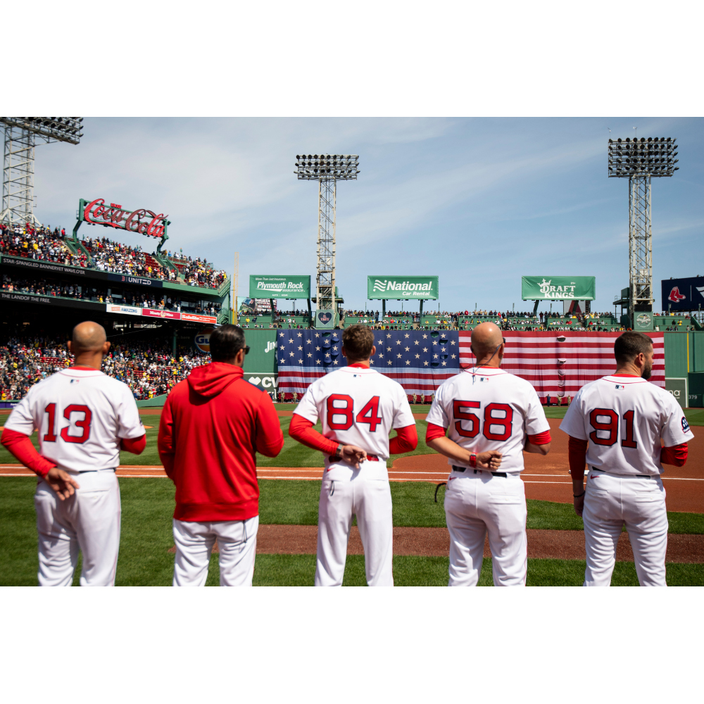 José Flores Game Worn Autographed 2025 Patriots' Day Day Jersey | Red Sox Auctions