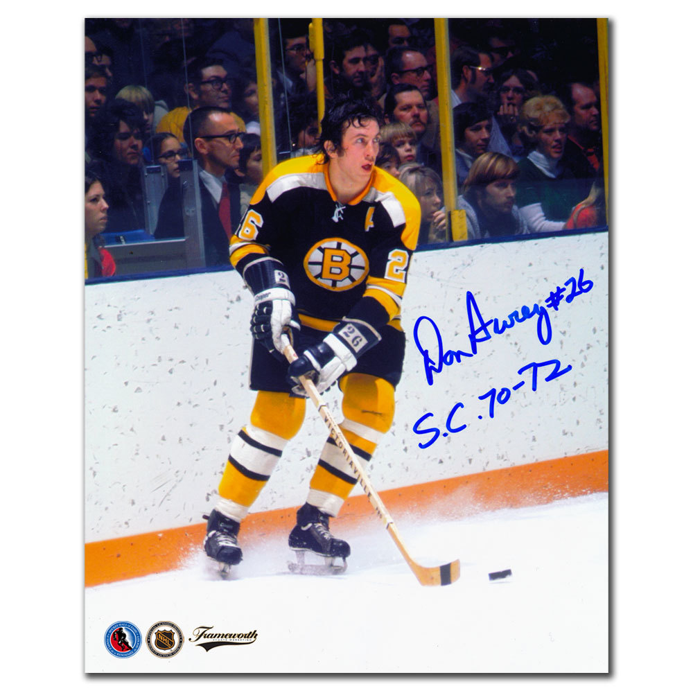 Don Awrey Boston Bruins SC Years Autographed 8x10 - NHL Auctions
