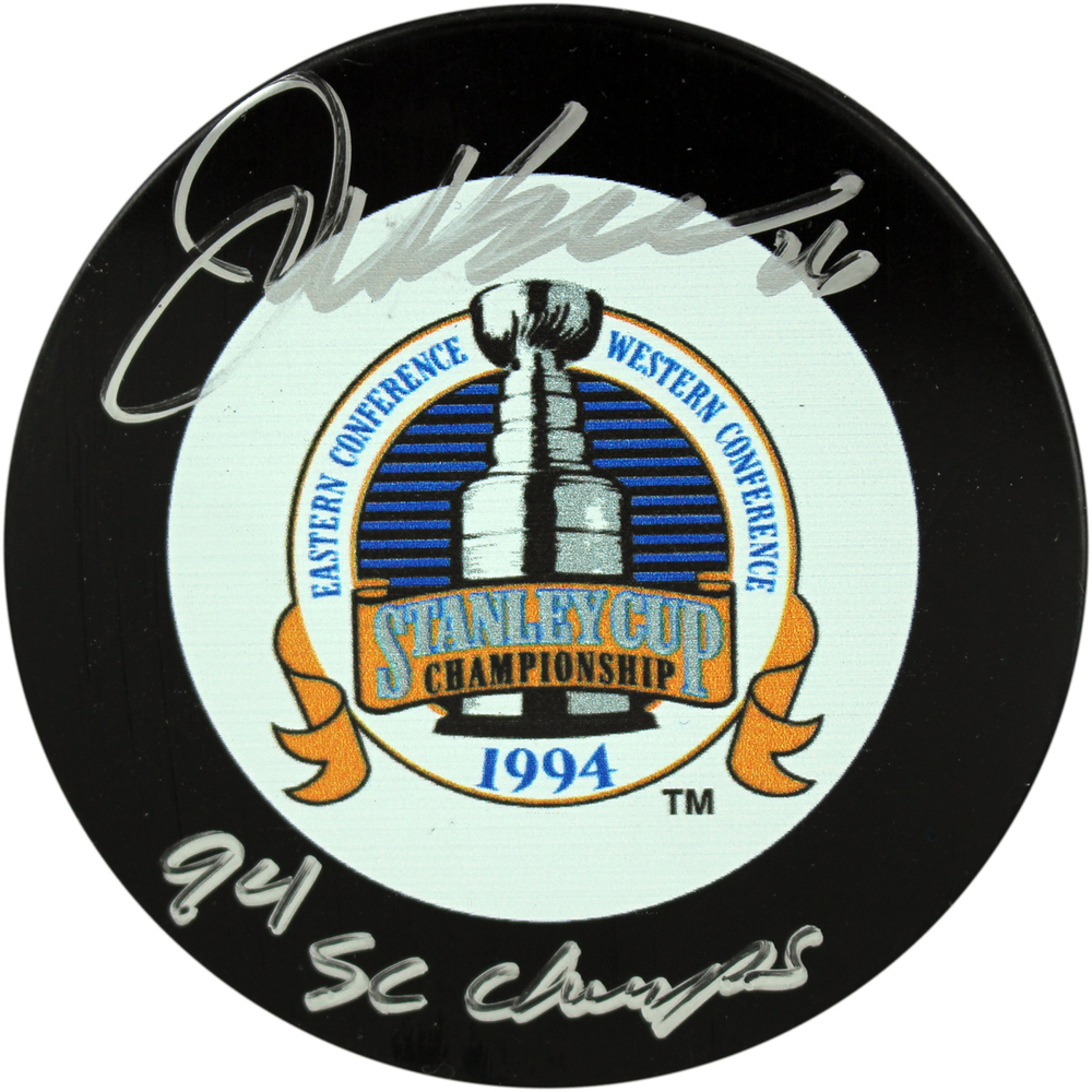 Joe Kocur New York Rangers Autographed 1994 Stanley Cup Puck Inscribed ...