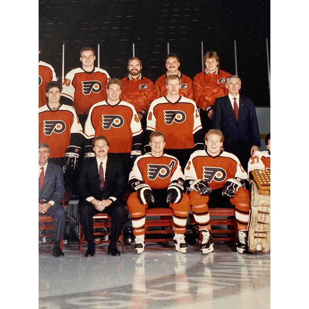 Mark Howe Autographed 1987-88 Philadelphia Flyers Matted 11X14 Team ...