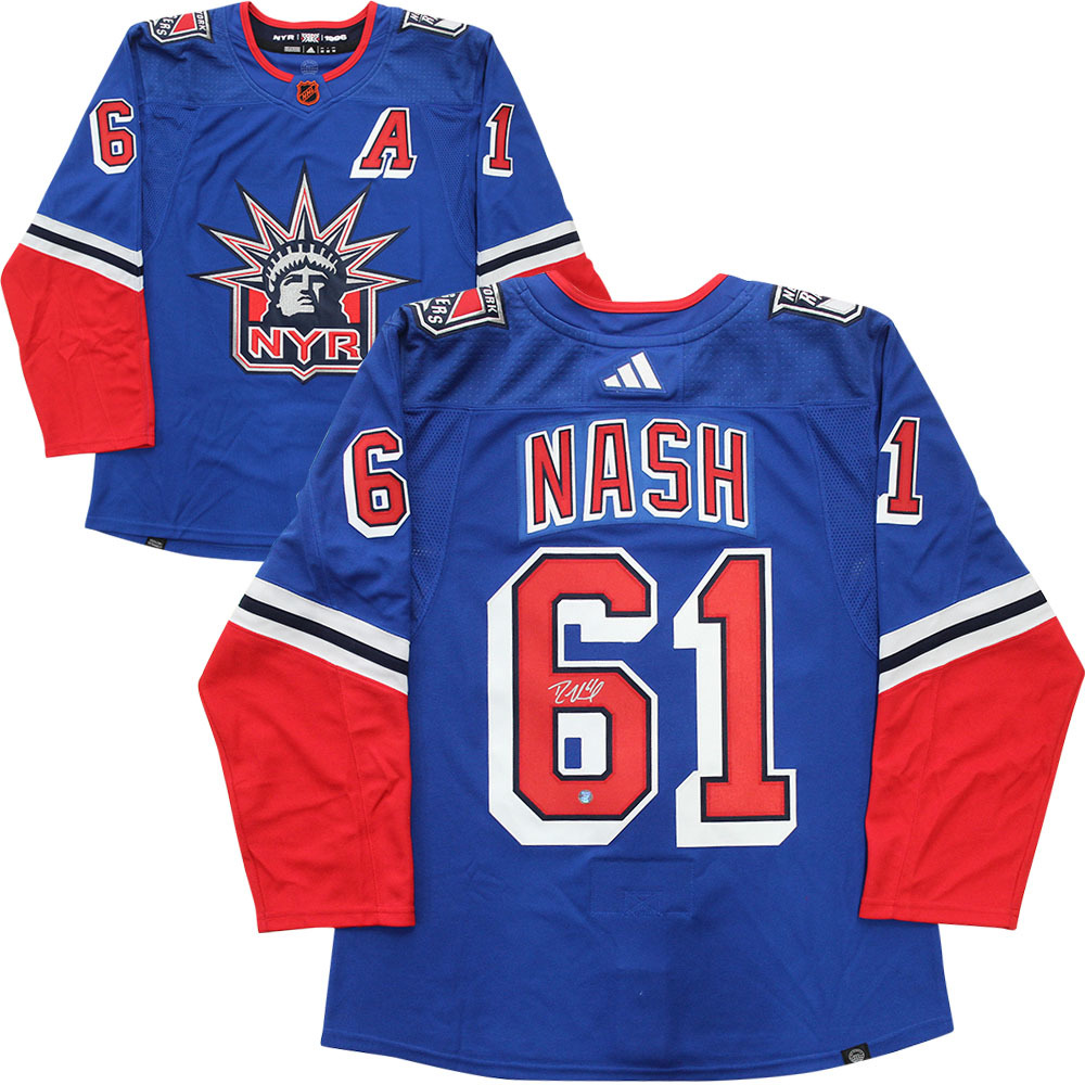 Rick Nash Autographed New York Rangers adidas Reverse Retro Pro Jersey ...