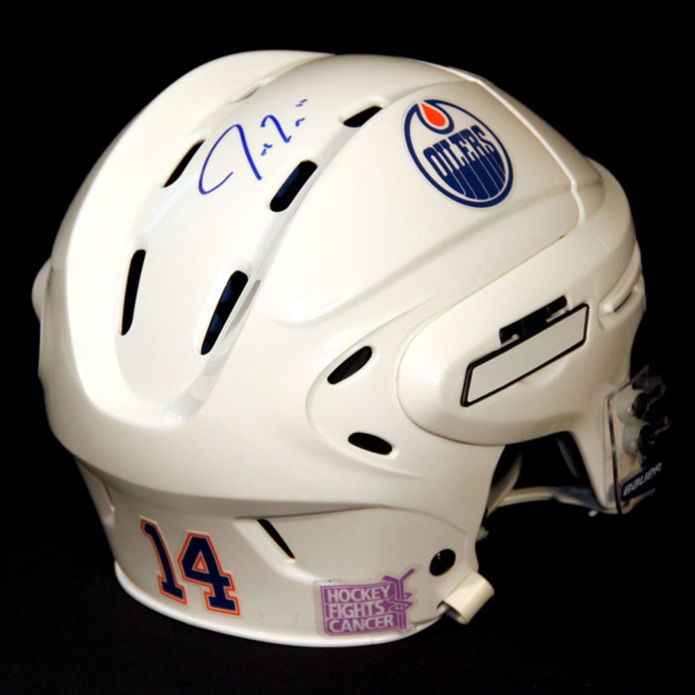 Jordan Eberle #14 - Autographed 2013-14 Edmonton Oilers Game Worn White ...