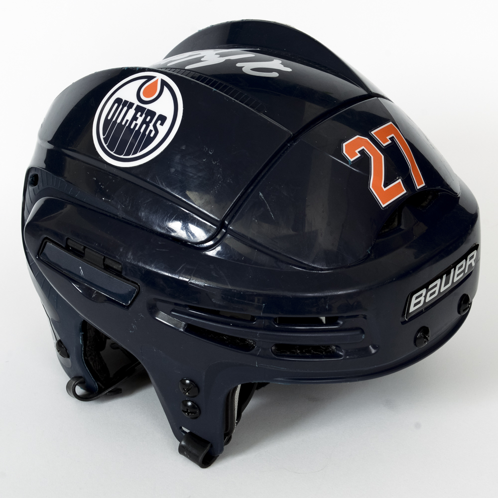 Milan Lucic #27 - Autographed 2017-18 Edmonton Oilers Game-Worn Navy ...