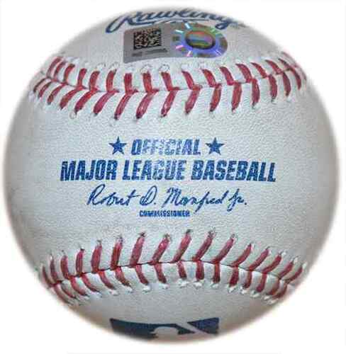 Game-Used Baseball - Jacob deGrom to Gavin Lux - Ball - 5th Inning ...