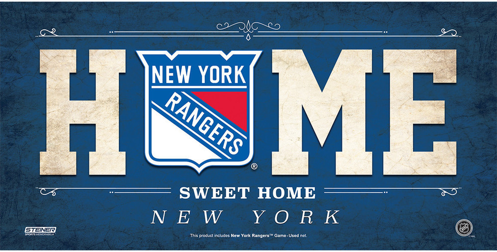 New York Rangers 6x12 Home Sweet Home Sign - NHL Auctions