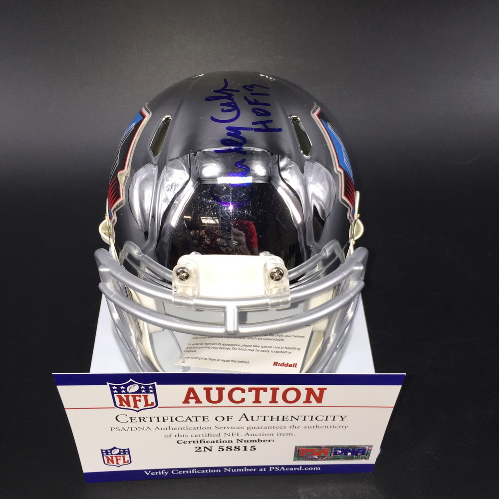 HOF - Chiefs Curley Culp Signed Hall of Fame Chrome Mini Helmet | The ...