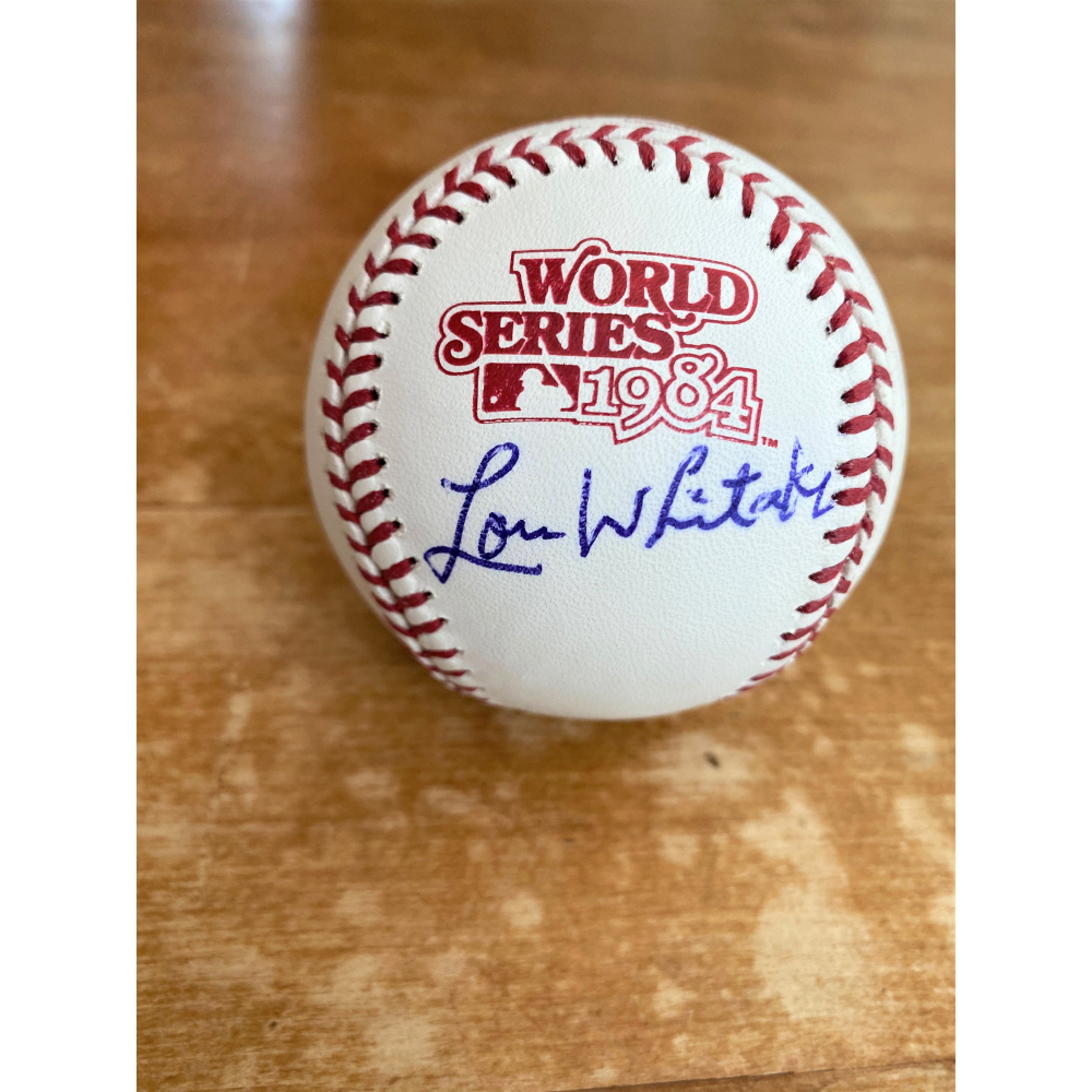 Lou Whitaker Autographed 1984 World Series Baseball (MLB AUTHENTICATED ...