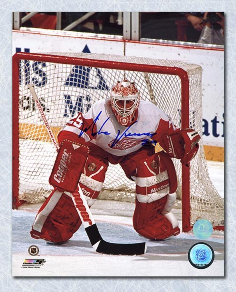 Mike Vernon Detroit Red Wings Autographed Goalie 8x10 Photo - NHL Auctions