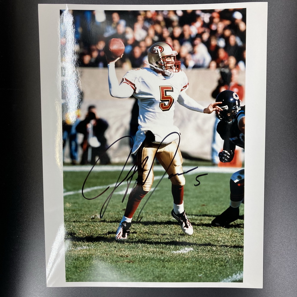 NFL - 49ers Jeff Garcia Signed 11x17 Photo | The official auction site ...