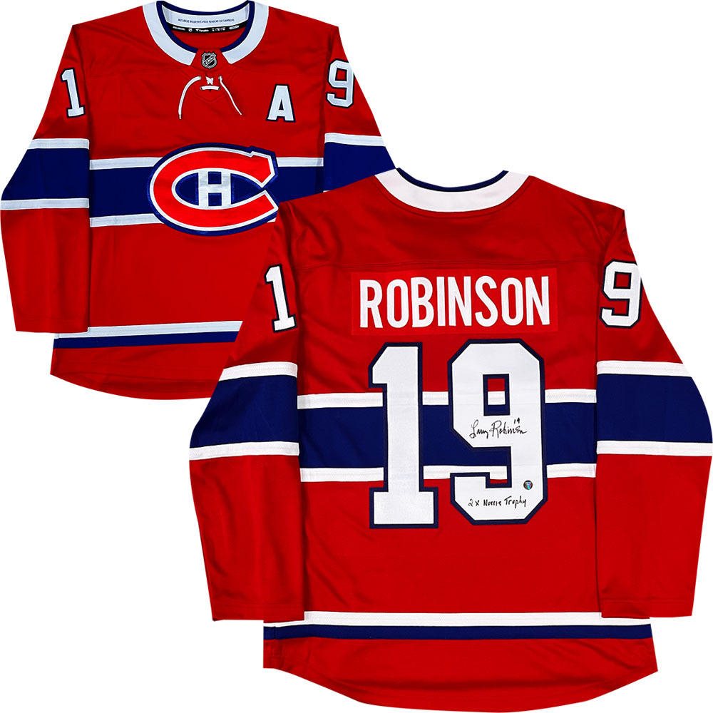 Larry Robinson Autographed Montreal Canadiens Fanatics Jersey w/2X ...