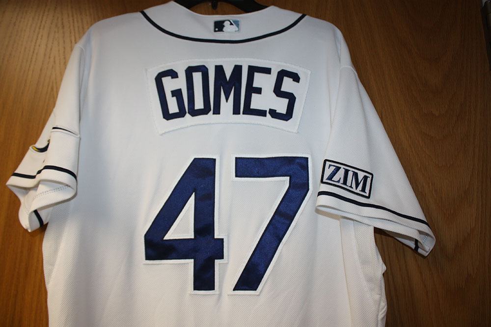 Rays Charity Auction: Brandon Gomes 2014 Team-Issued Home Jersey | MLB ...