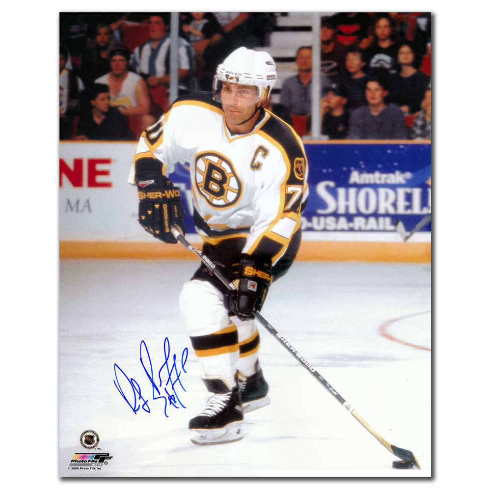 Ray Bourque Boston Bruins WHITE JERSEY Autographed 16x20 - NHL Auctions