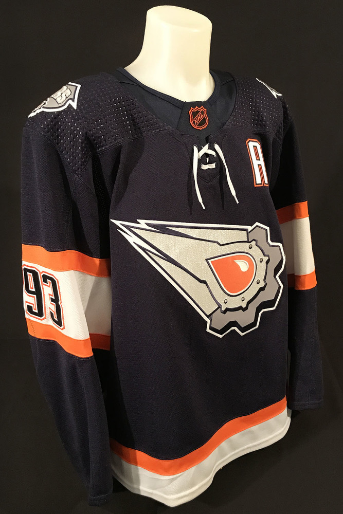 Ryan Nugent-Hopkins #93 With "A" - 2022-23 Edmonton Oilers Game-Worn ...
