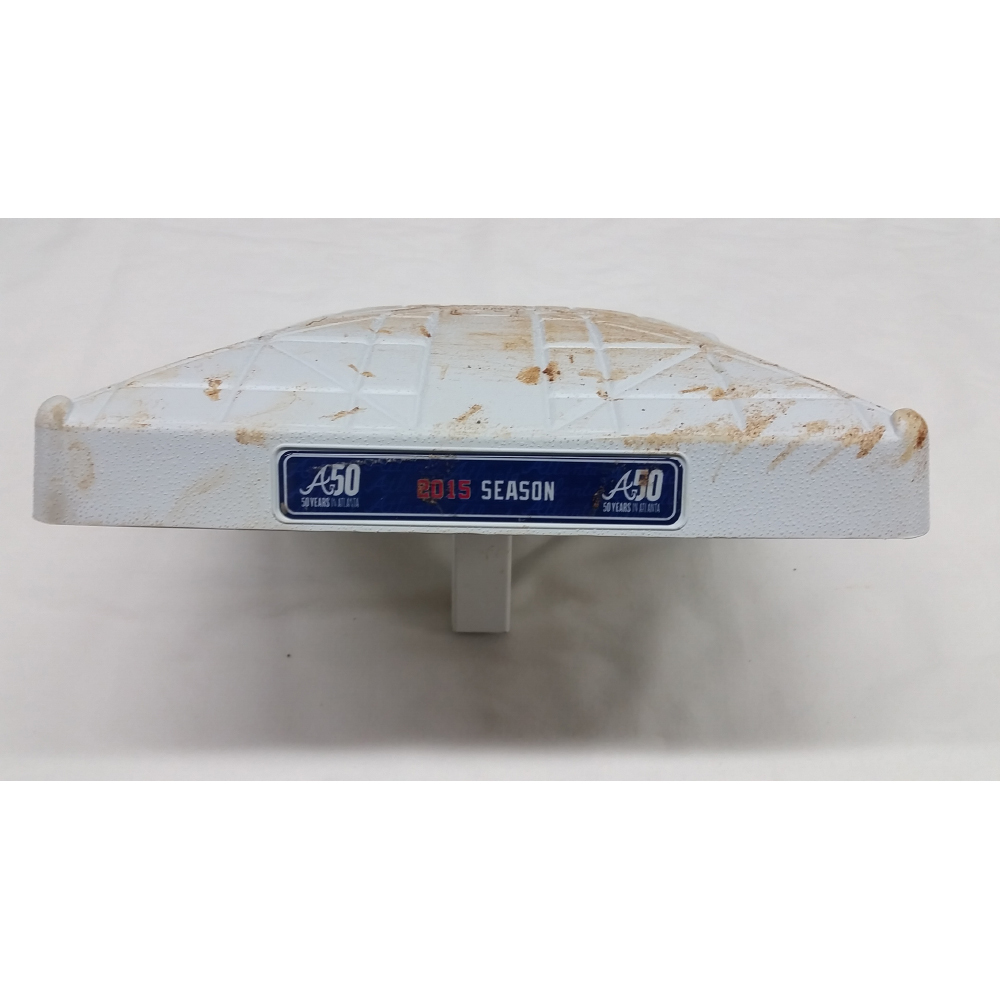 2015 Game-Used Base - Dodgers at Braves - July 22, 2015 | MLB Auctions