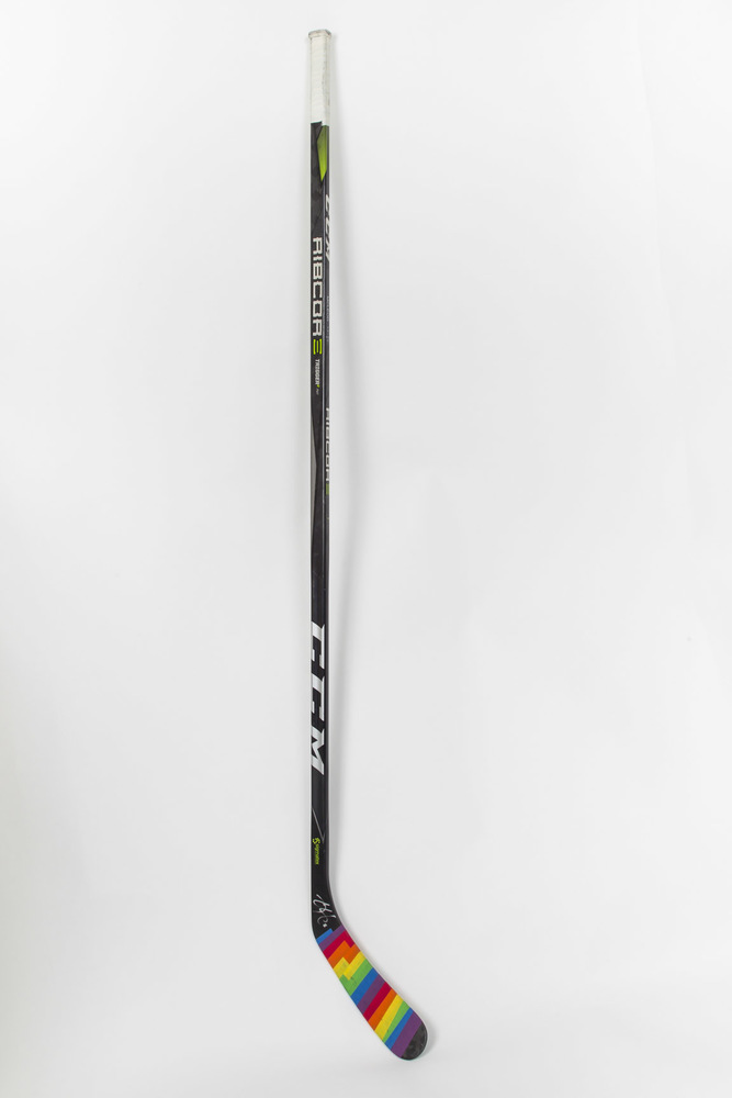 Autographed Warm-up used stick from the 2020 You Can Play Night by #72 ...