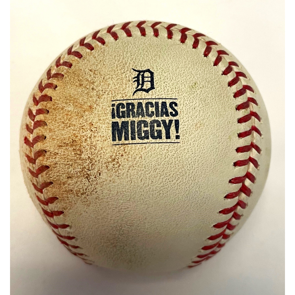Game-Used Baseball: Parker Meadows Detroit Tigers RBI Triple - Â ...