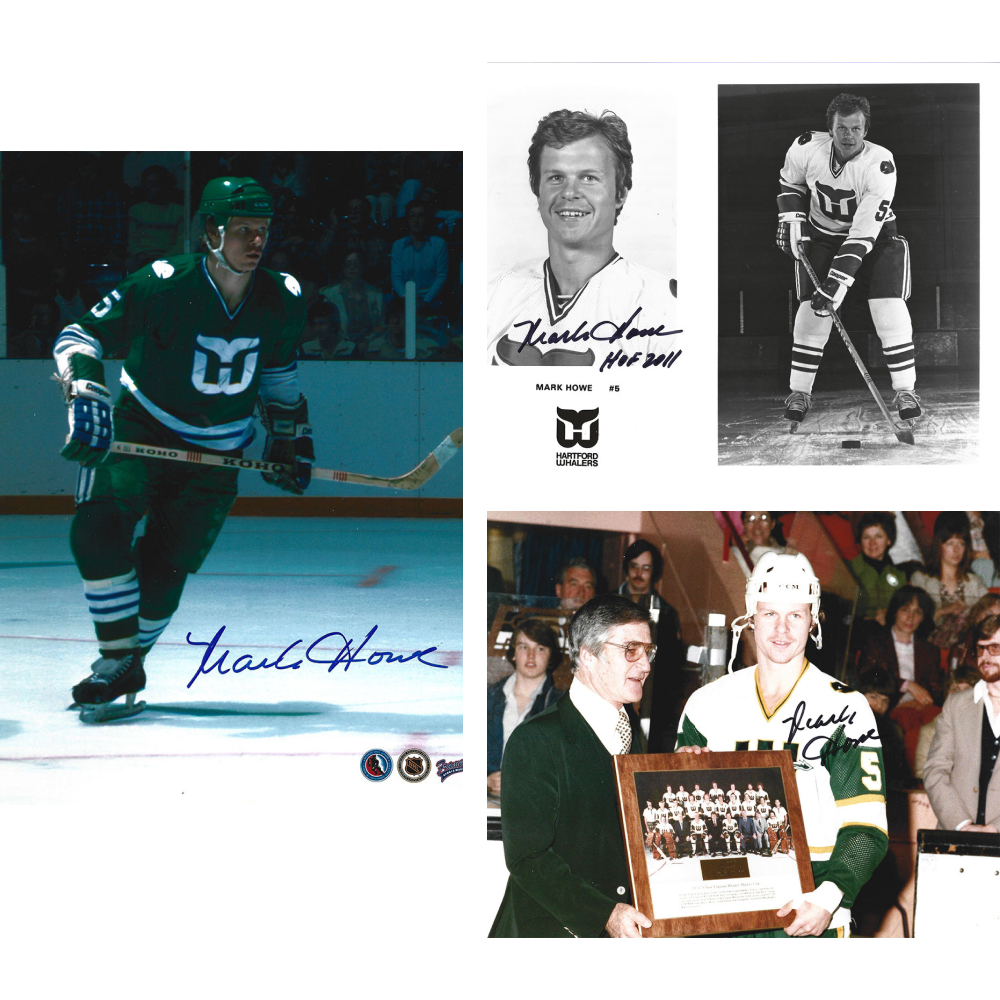 Mark Howe Autographed Whalers 8X10 Photo Lot - NHL Auctions
