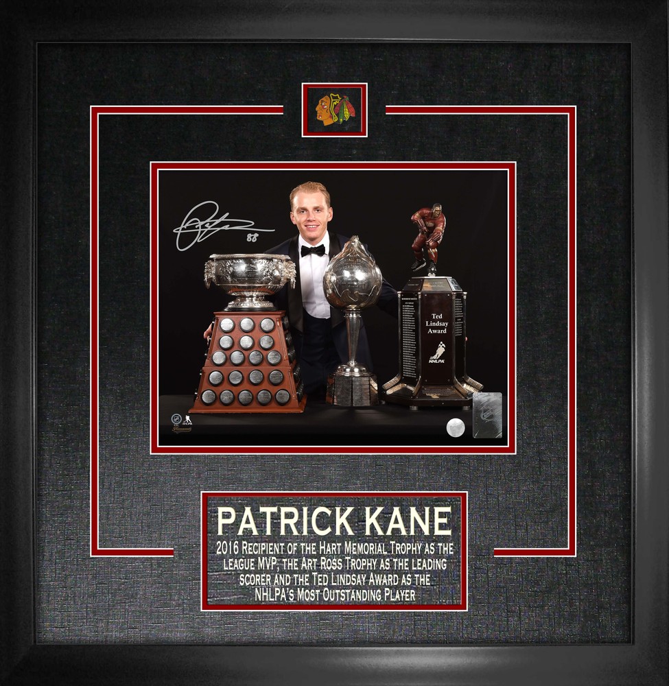 Patrick Kane - Signed & Framed 8x10 - NHL Auctions