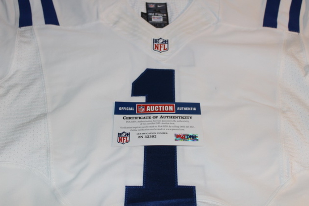 NFL INTERNATIONAL SERIES - COLTS PAT MCAFEE GAME WORN COLTS JERSEY ...