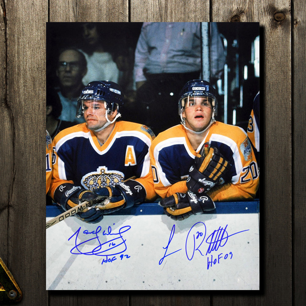 Marcel Dionne & Luc Robitaille Dual Autographed 11x14 with HOF ...