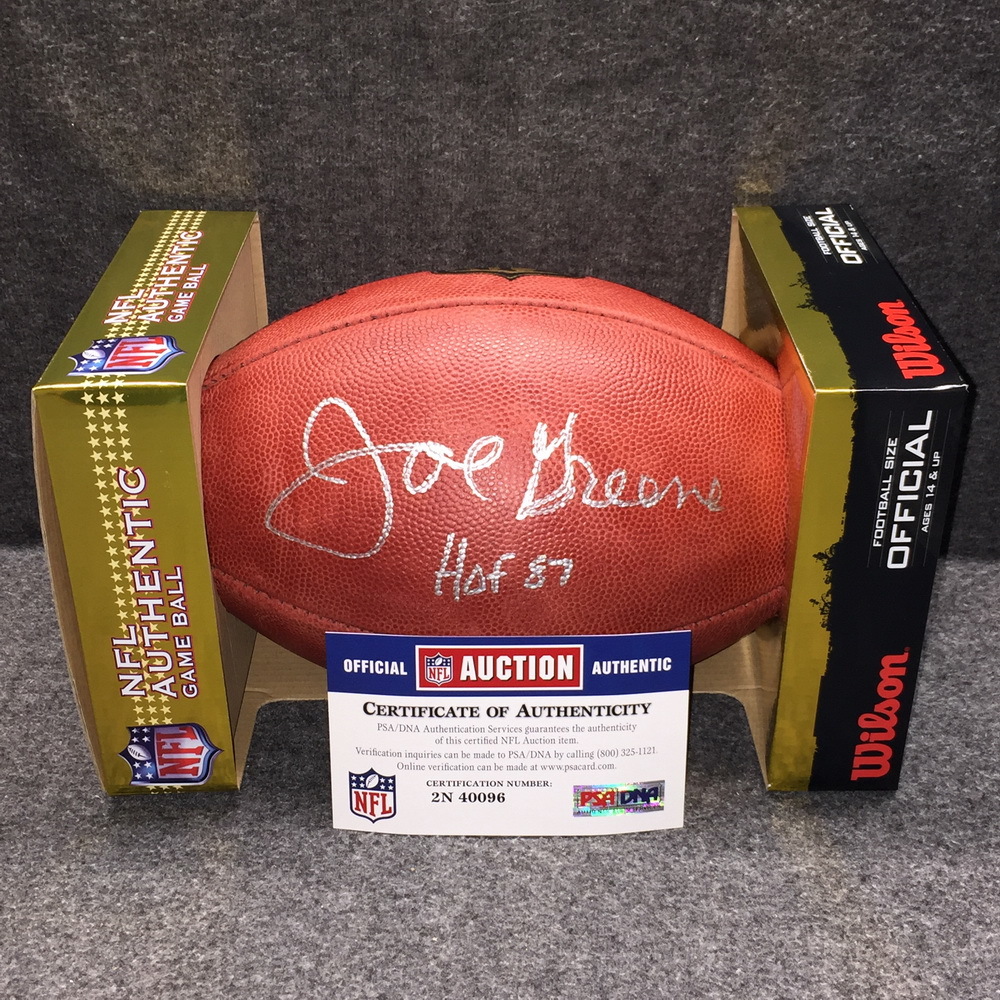 HOF - STEELERS JOE GREENE SIGNED AUTHENTIC FOOTBALL | The official ...