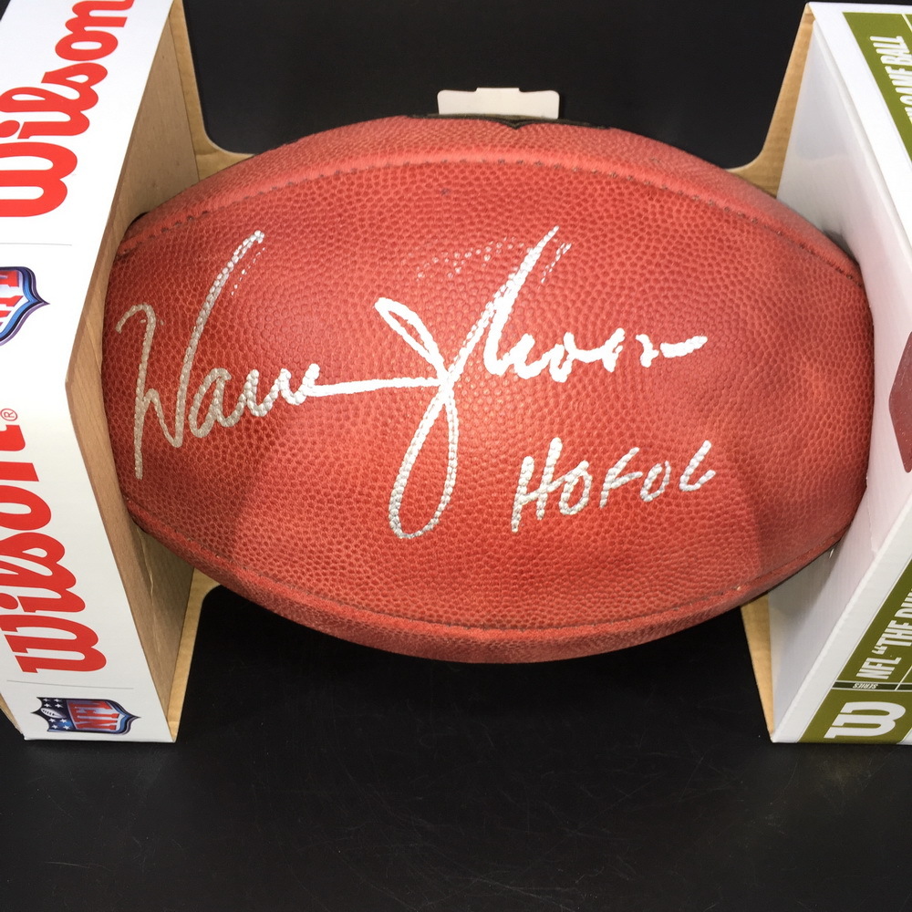 HOF - Oilers Warren Moon Signed Authentic Football | The official ...