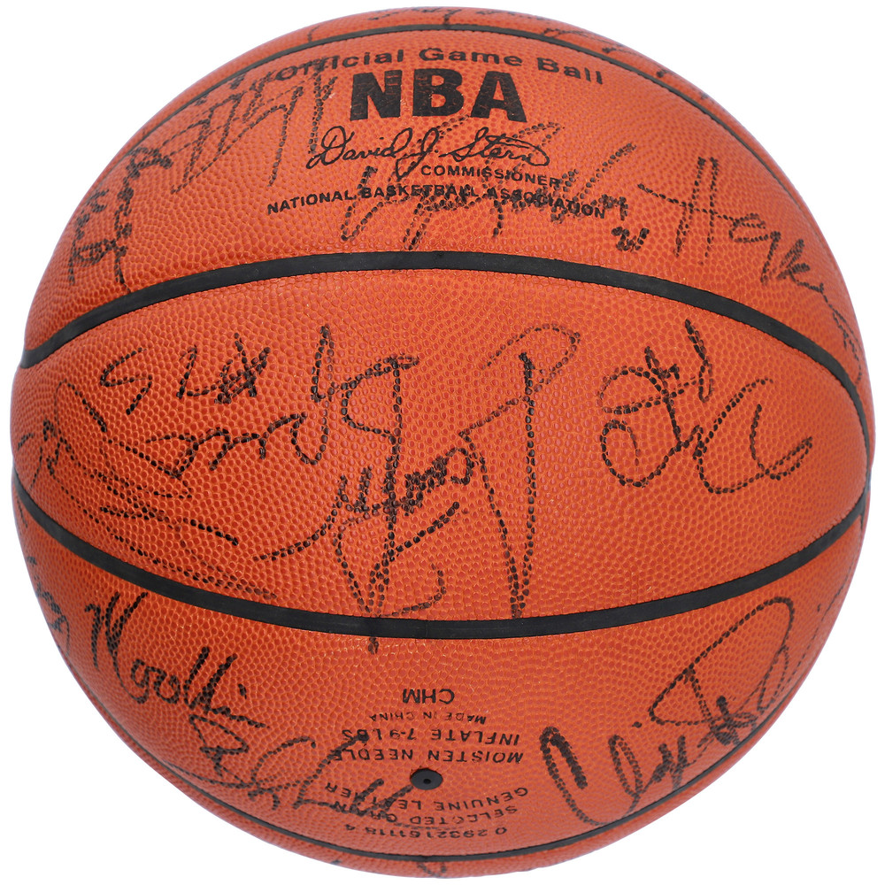 Team USA Autographed 1996 Olympic Men's Basketball Team Spalding ...