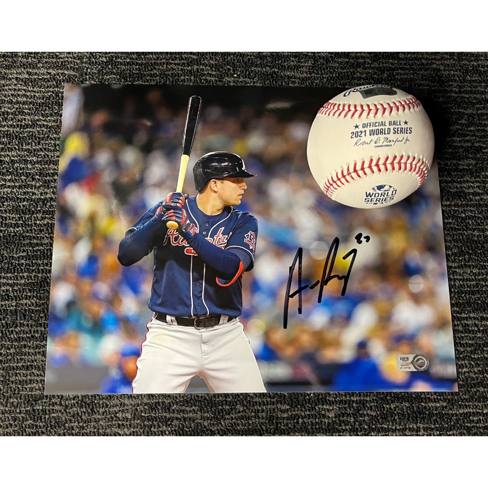 Austin Riley MLB Authenticated and Autographed World Series Baseball ...