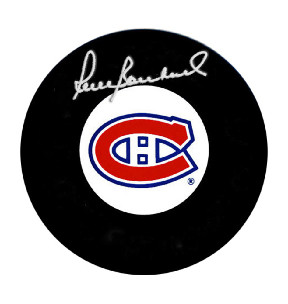 Pierre Bouchard Signed Puck Canadiens - NHL Auctions
