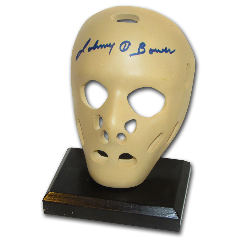 Johnny Bower Autographed Toronto Maple Leafs Mini-Mask - NHL Auctions