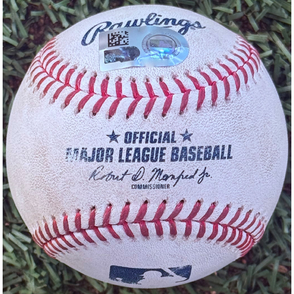 Game-Used Baseball: Bryan Woo Seattle Mariners Strikeout and Josh Jung ...