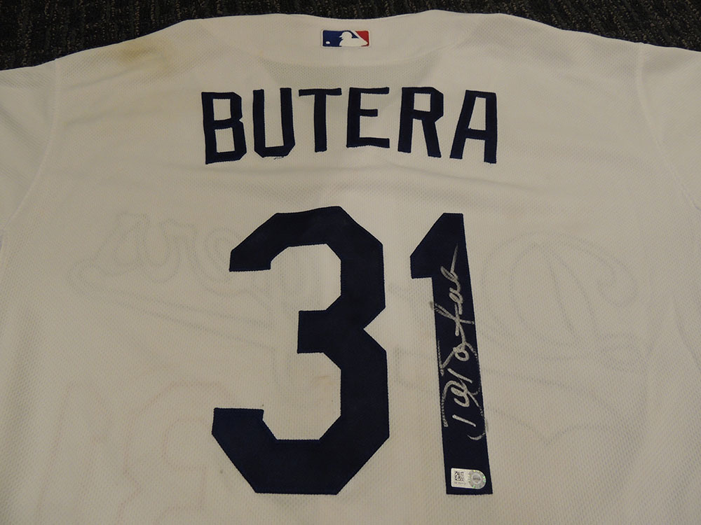 LA Dodgers Foundation Auction: Drew Butera Autographed Game-Used LA ...