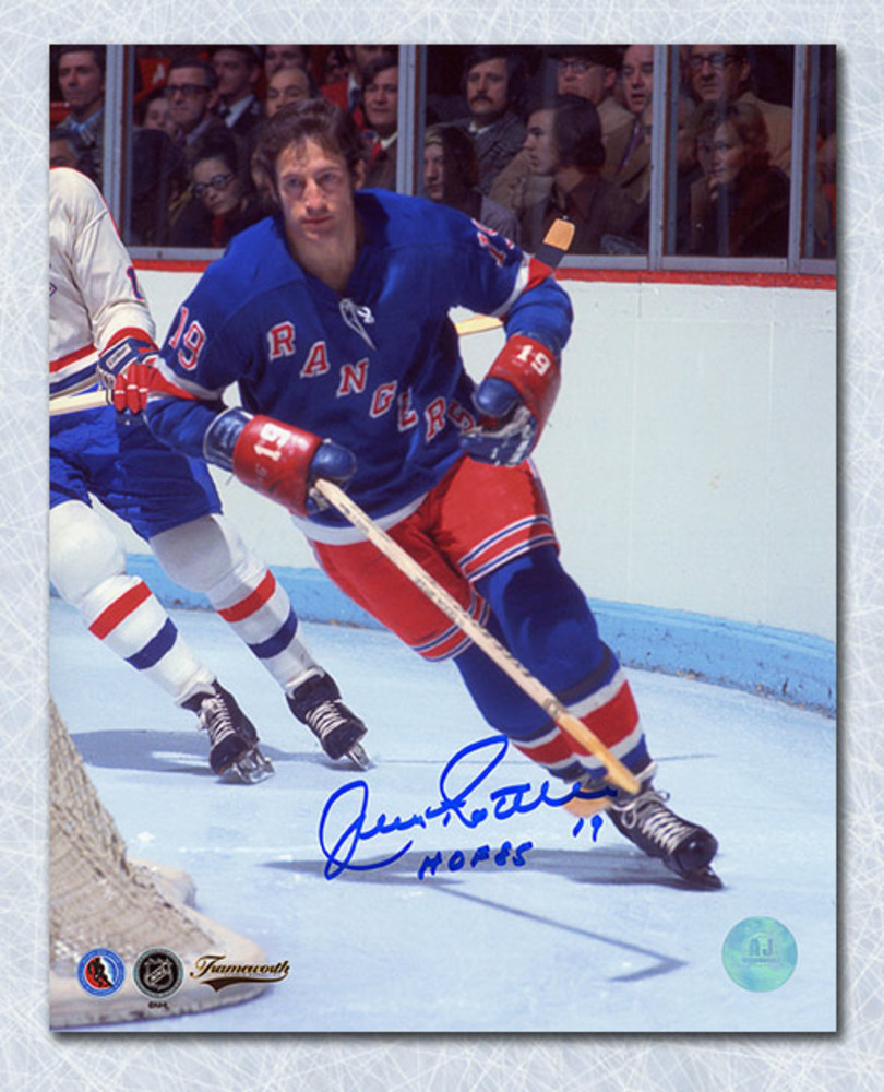 Jean Ratelle New York Rangers Autographed Game Action 8x10 Photo - NHL ...