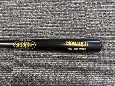 2022 Louisville Bats WDRB Monarch Night Bat | MiLB Auctions