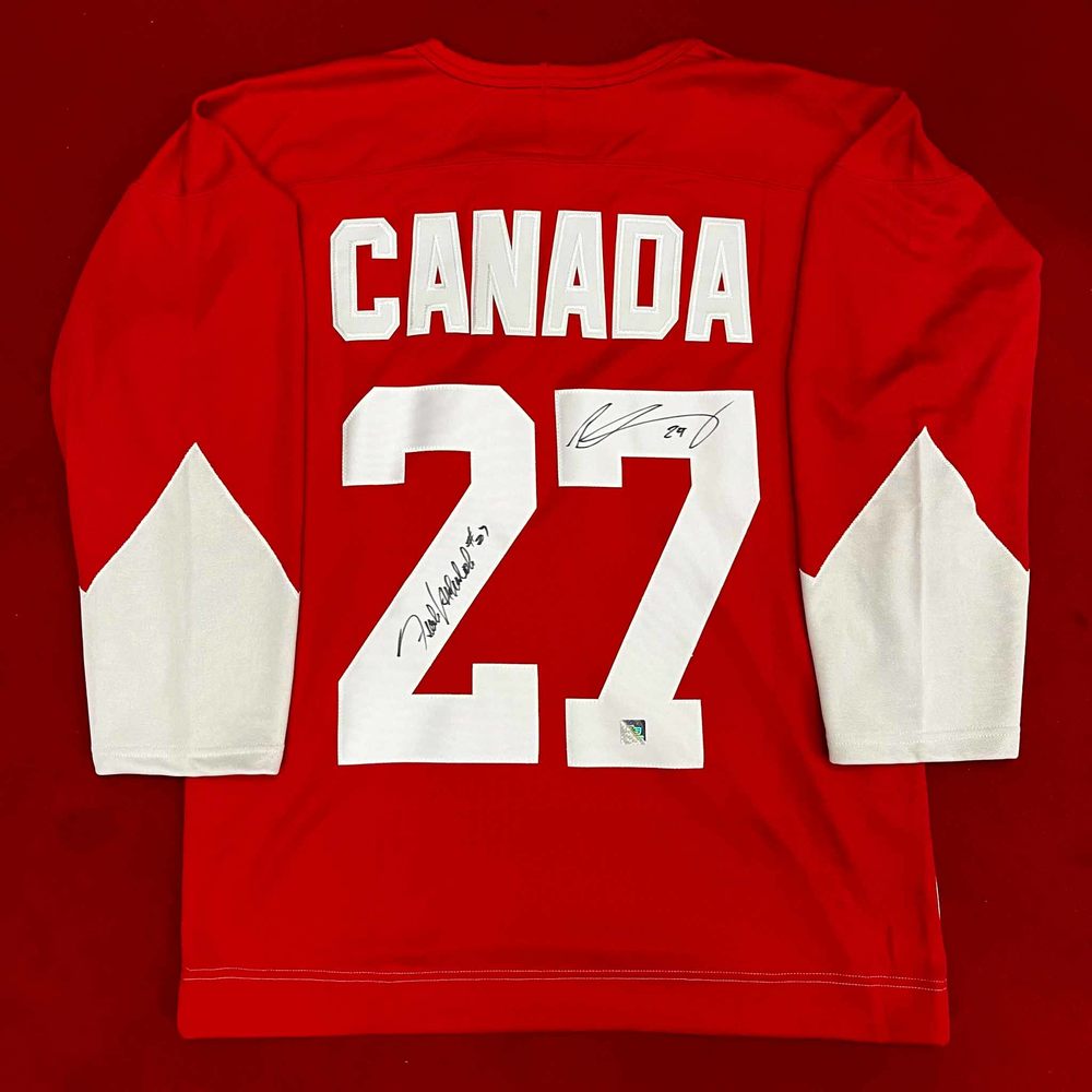 #27 Frank Mahovlich Signed Team '72 Sweater (Dual Signed w/ Wayne ...