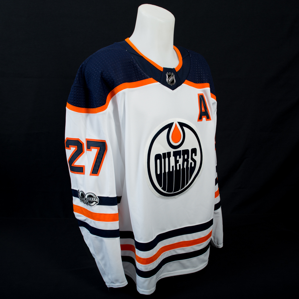 Milan Lucic #27 - Autographed 2017-18 Edmonton Oilers vs Calgary Flames ...