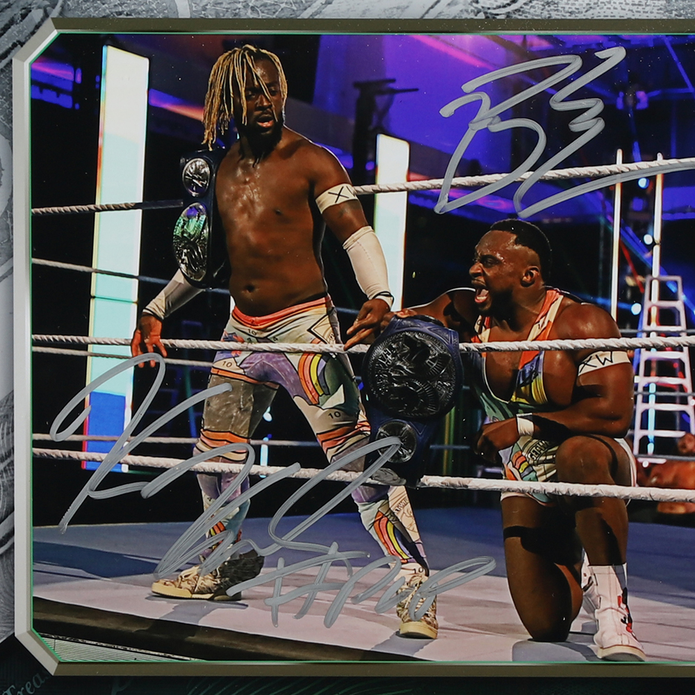 Kofi Kingston and Big E SIGNED Money In The Bank 2020 METAL Signature ...