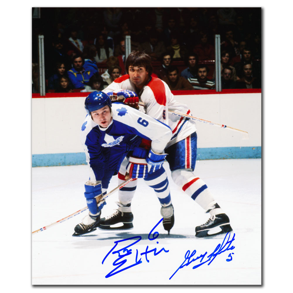 Guy Lapointe vs Ron Ellis Dual Autographed 8x10 - NHL Auctions
