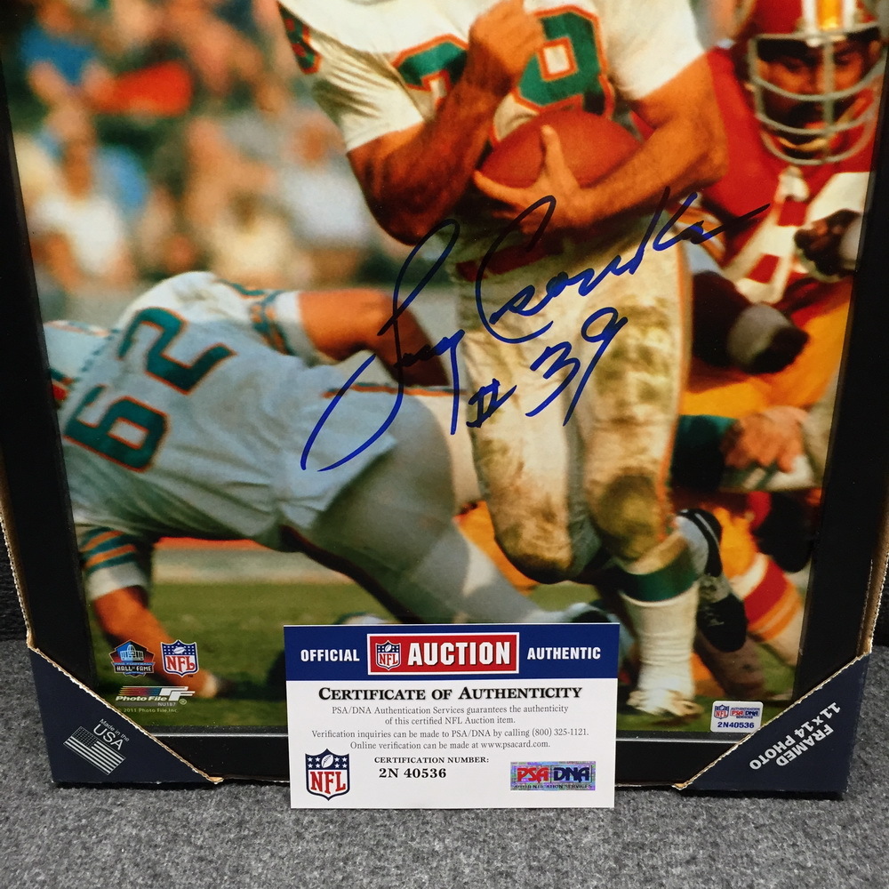 HOF - DOLPHINS LARRY CSONKA SIGNED 11X14 FRAMED PICTURE | The official ...