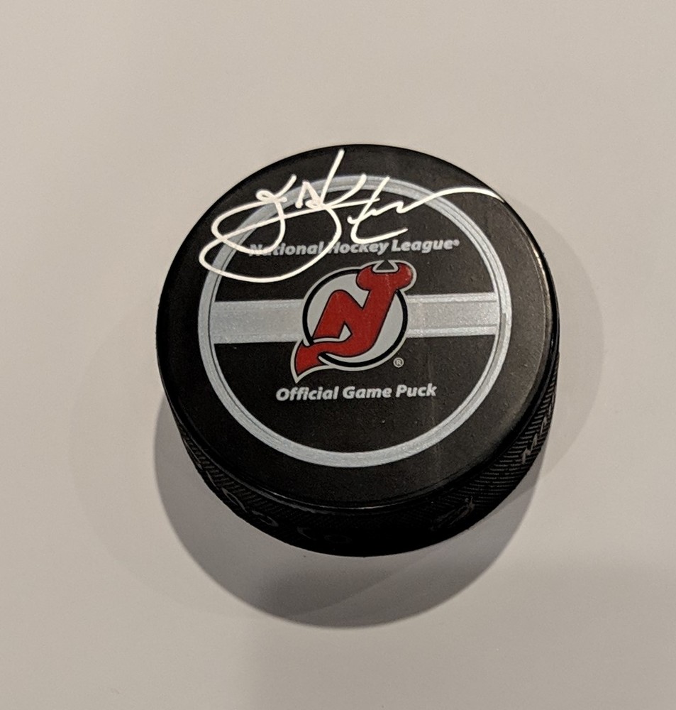 Scott Stevens New Jersey Devils Autographed Official Game Puck - NHL ...
