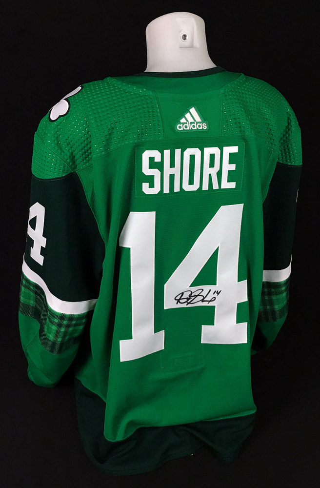 Devin Shore #14 - Autographed 2021-22 Edmonton Oilers Pre-game Warm-Up ...