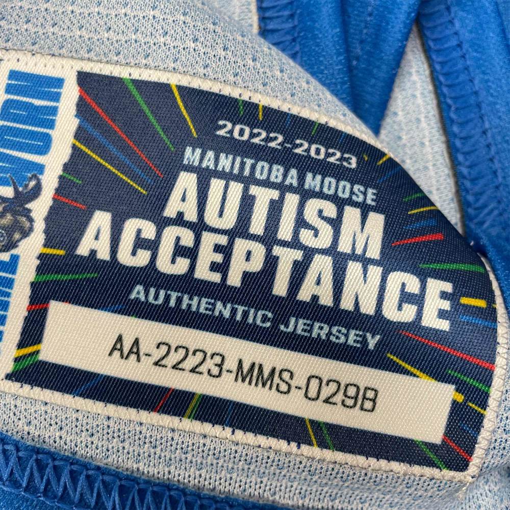 AHL Authentic - 2022-23 Manitoba Moose Autism Acceptance Night Jersey ...