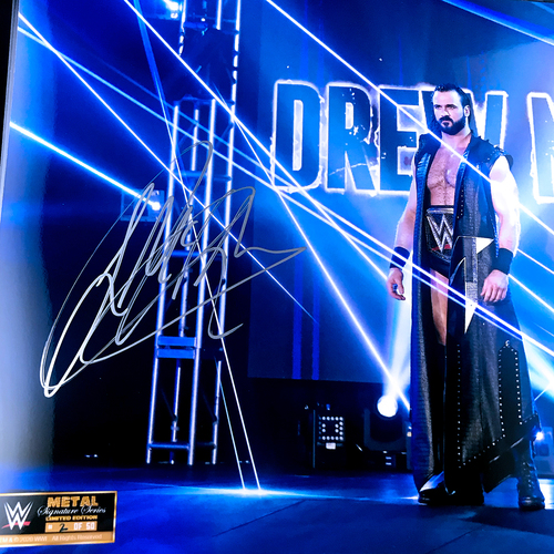 Drew McIntyre SIGNED Metal Signature Series 11x14 (Random Number) | WWE ...