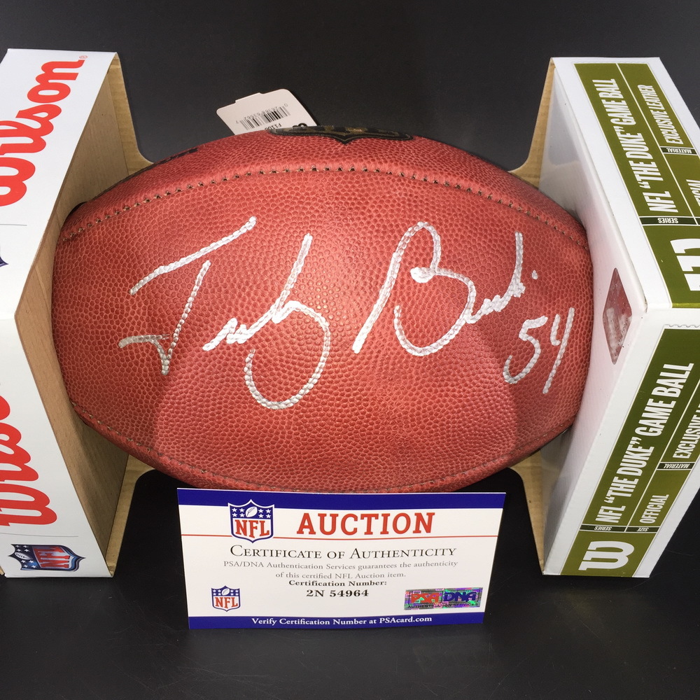 NFL - Patriots Tedy Bruschi Signed Authentic Football | The official ...