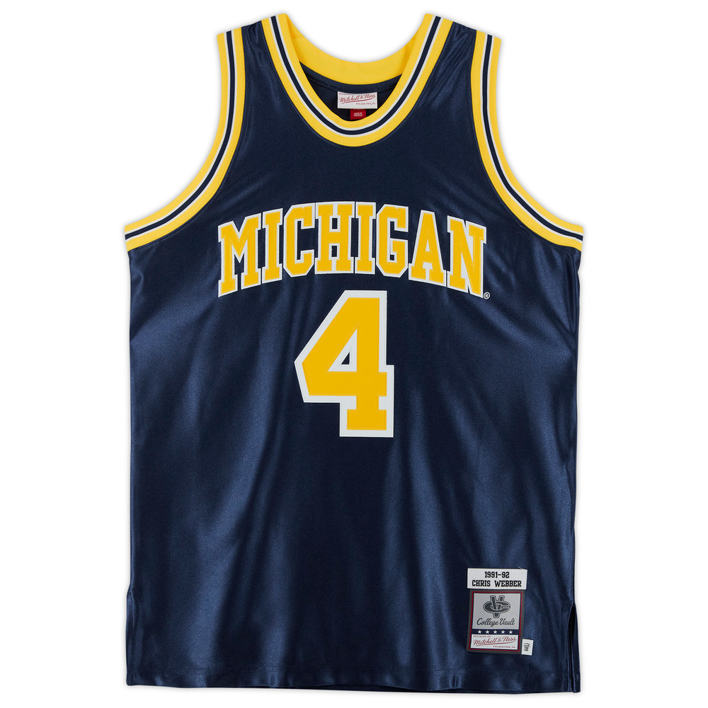 Chris Webber Michigan Wolverines Autographed & Inscribed Mitchell ...