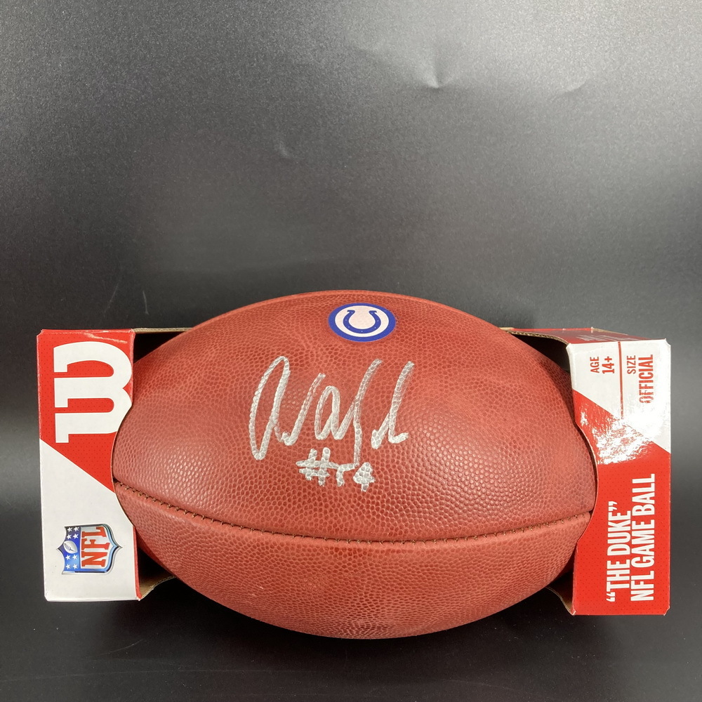 Colts - Anthony Walker Jr. Signed Authentic Football with Colts Stamp ...