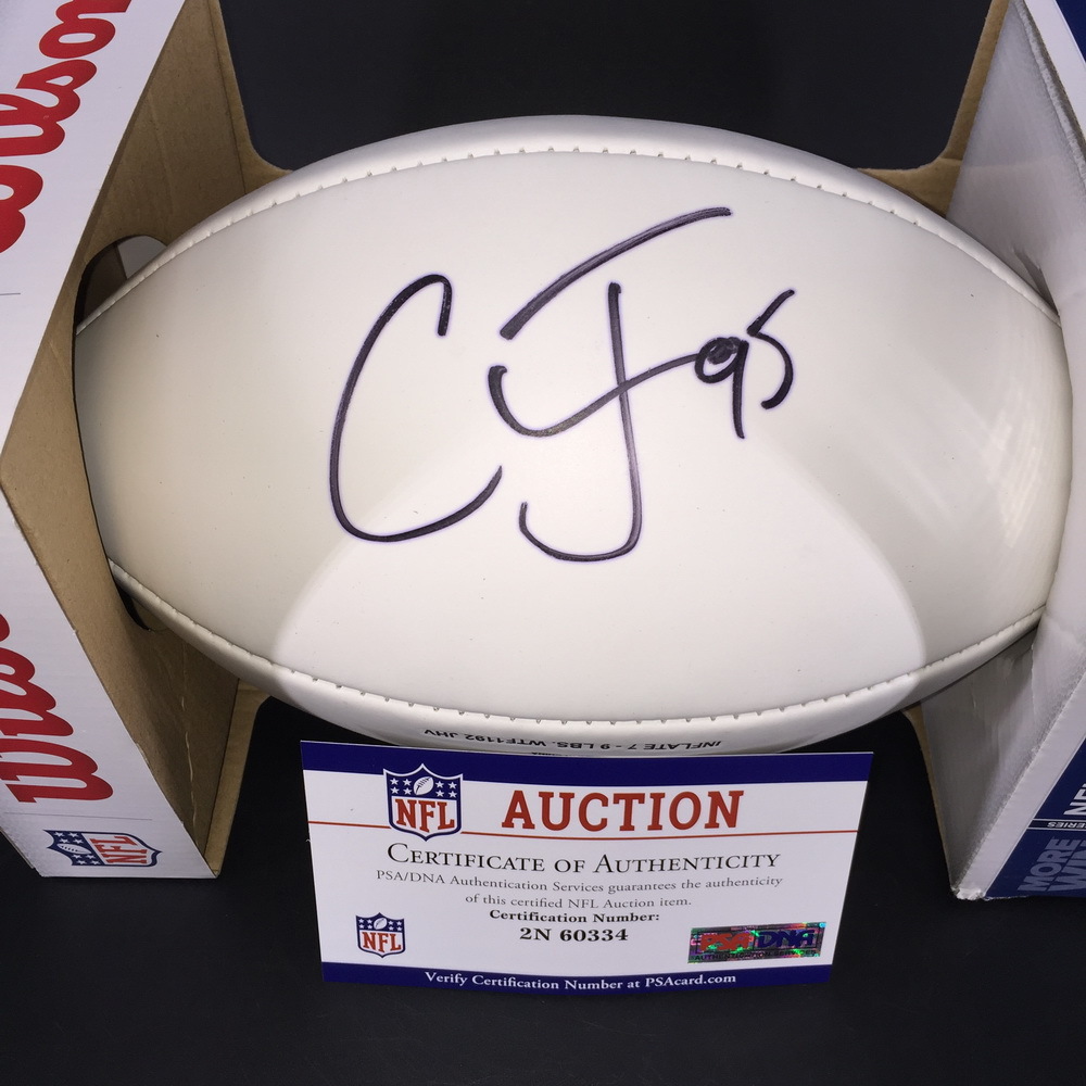 Patriots - Chandler Jones Signed Panel Ball with Patriots Logo | The ...